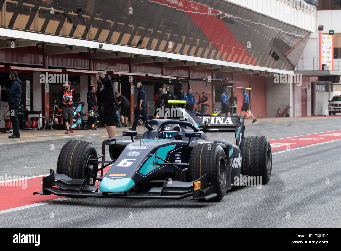 Barcelona, Spain, March 5th, 2019 - Nicholas Latifi from Canada with 6 ...