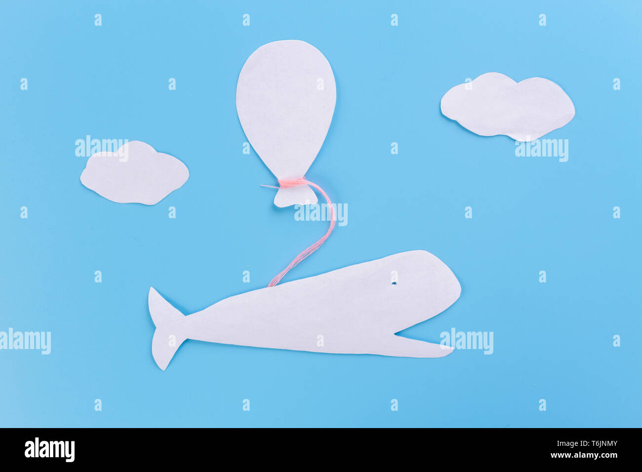 whale fly in the sky. fantasy image concept Stock Photo - Alamy