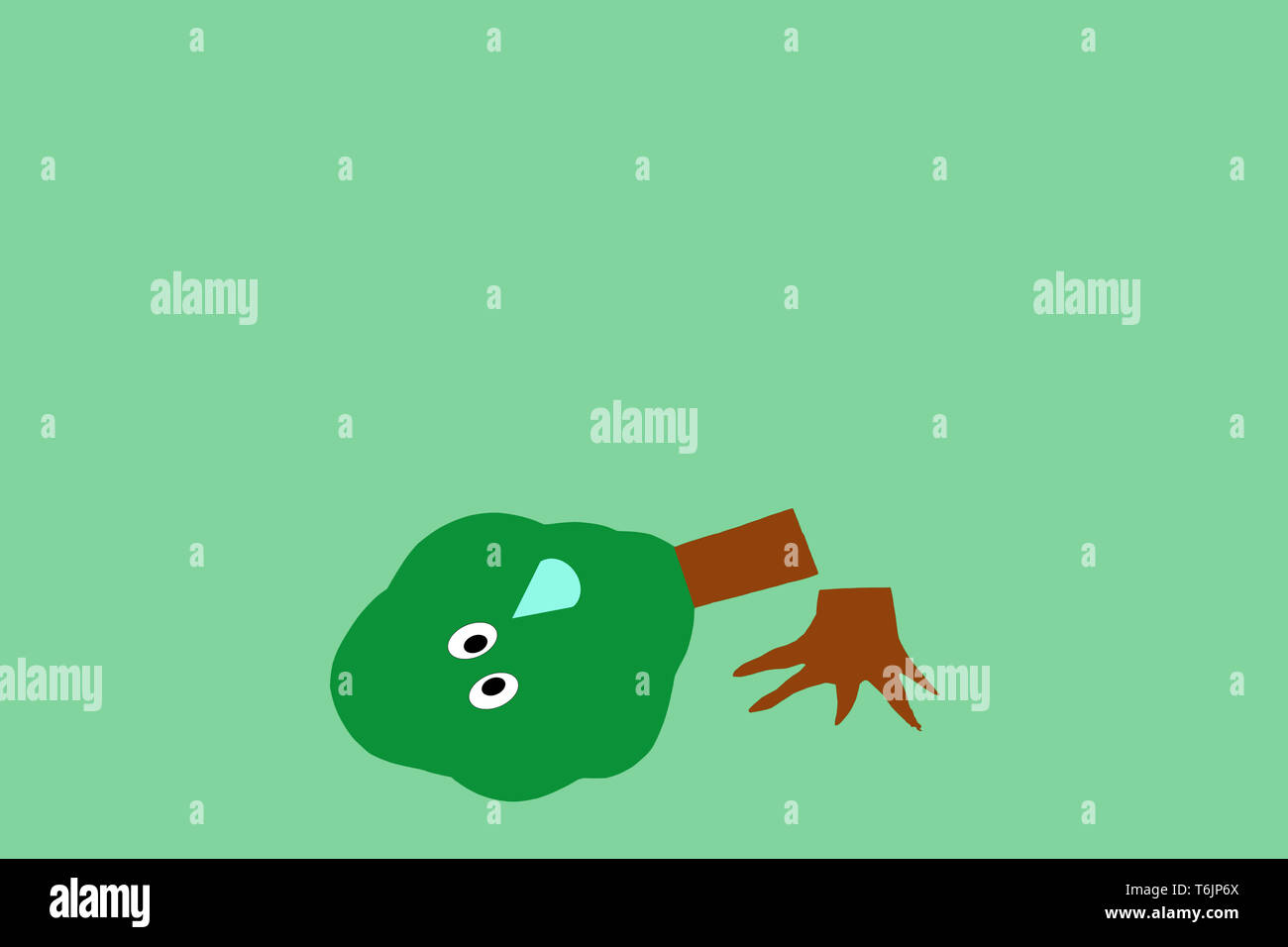 issue deforestation illustration design background. Template for ...