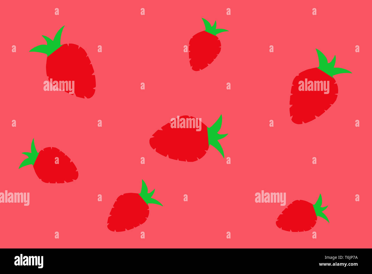strawberry background image. strawberry on pink background Stock Photo ...