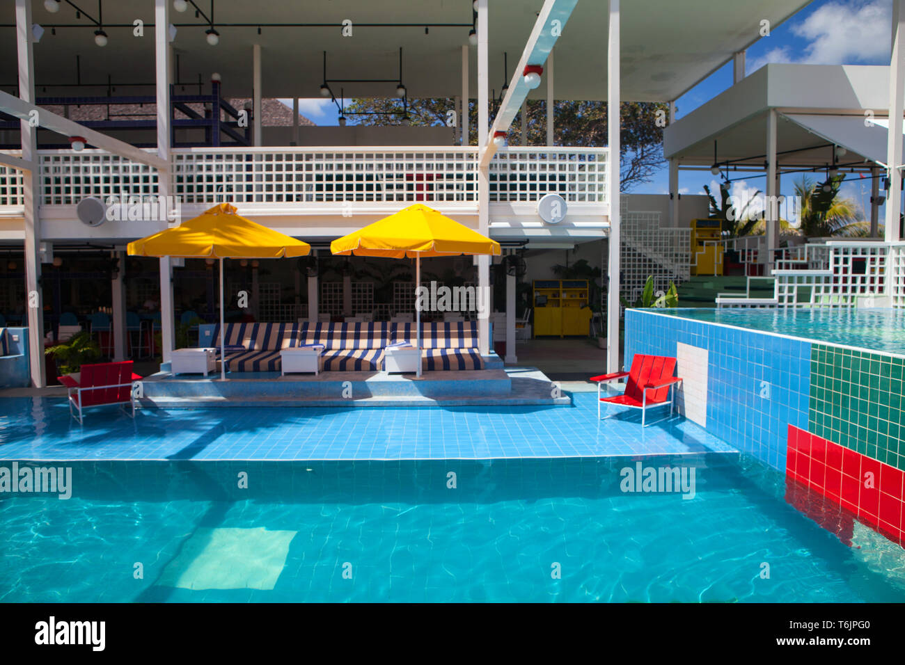 Beach club luxury, Bali, Indonesia Stock Photo - Alamy