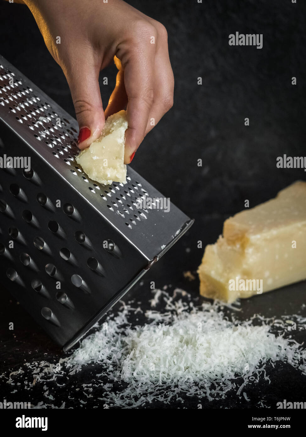 Grating Parmesan Cheese