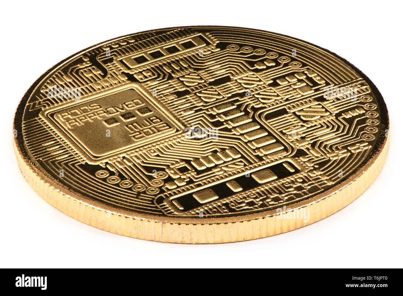 Golden monero isolated on white background. High resolution photo. With ...