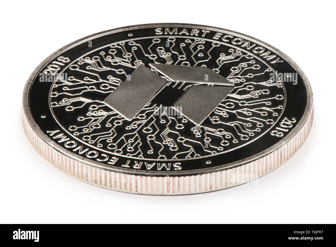 Silver neo isolated on white background. High resolution photo. With ...