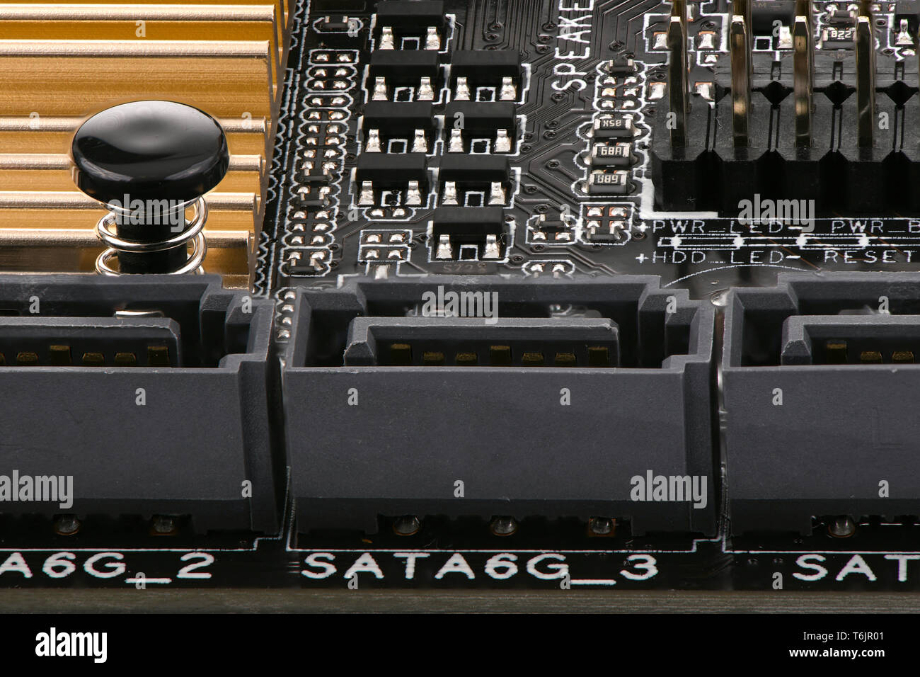 Board electronic elements motherboard processor pc hi-res stock ...