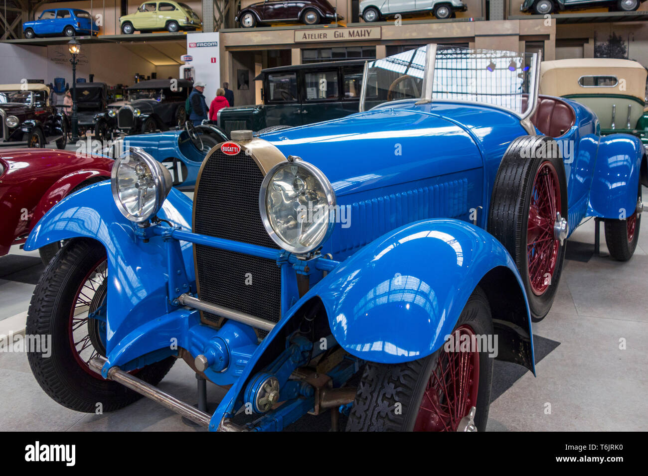 1927 Bugatti Type 44, French 8-cylinder line classic automobile ...
