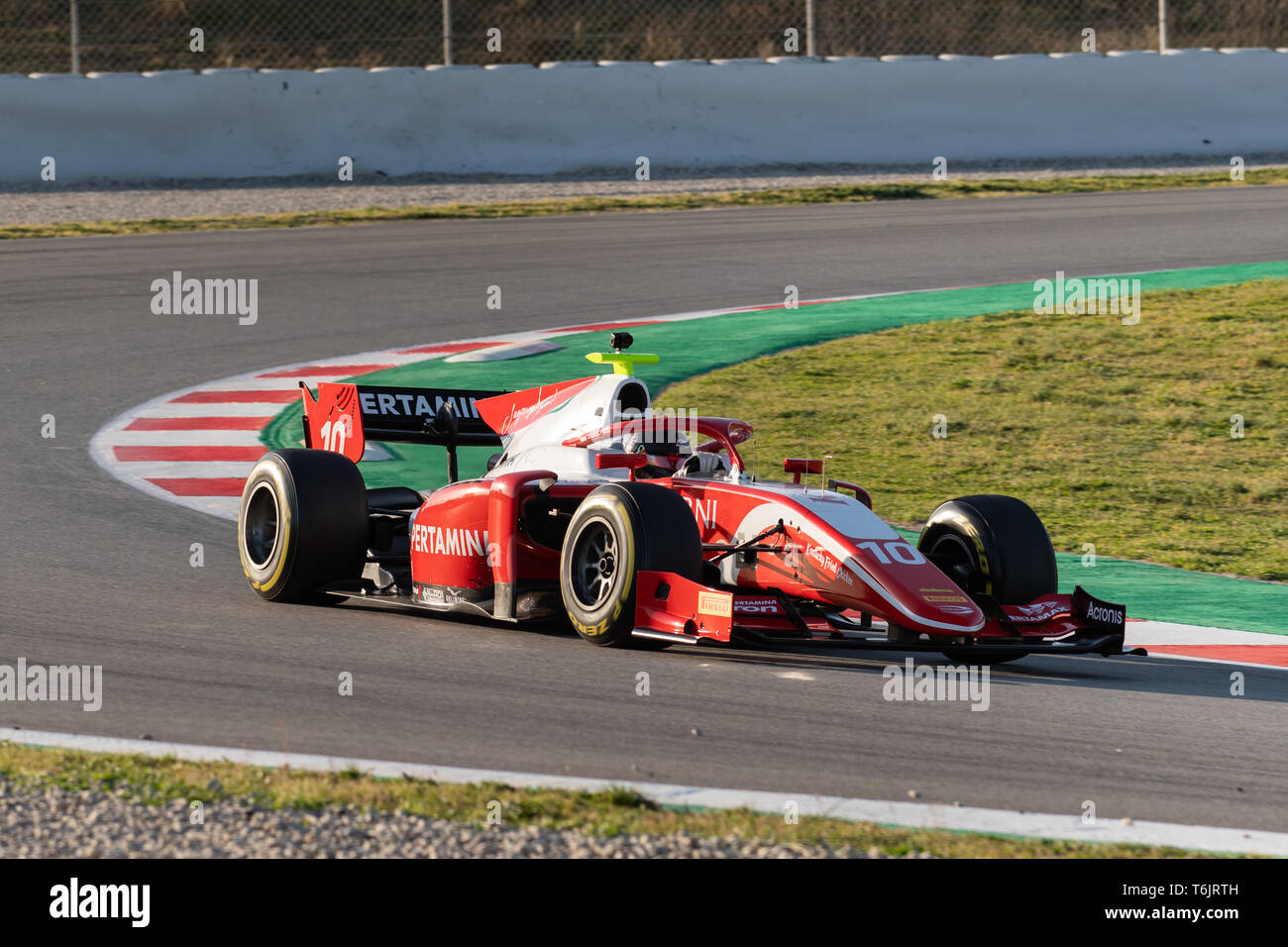 Barcelona, Spain. March 5th, 2019 - Sean Gelael from Indonesia with 10 ...