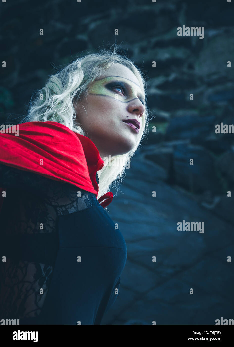 Woman wearing superhero cape hi-res stock photography and images - Alamy