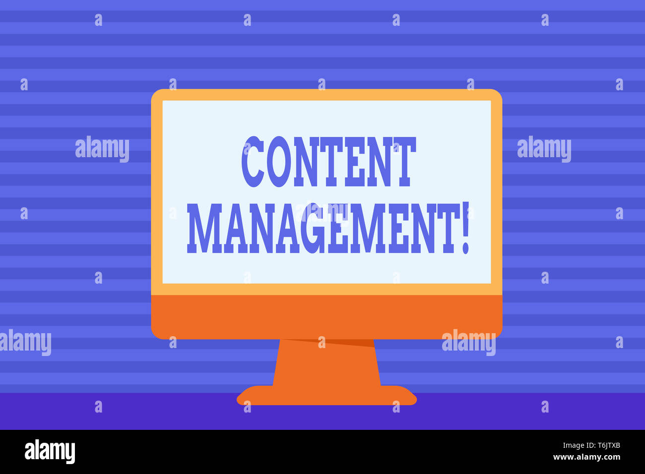 Conceptual hand writing showing Content Management. Concept meaning ...