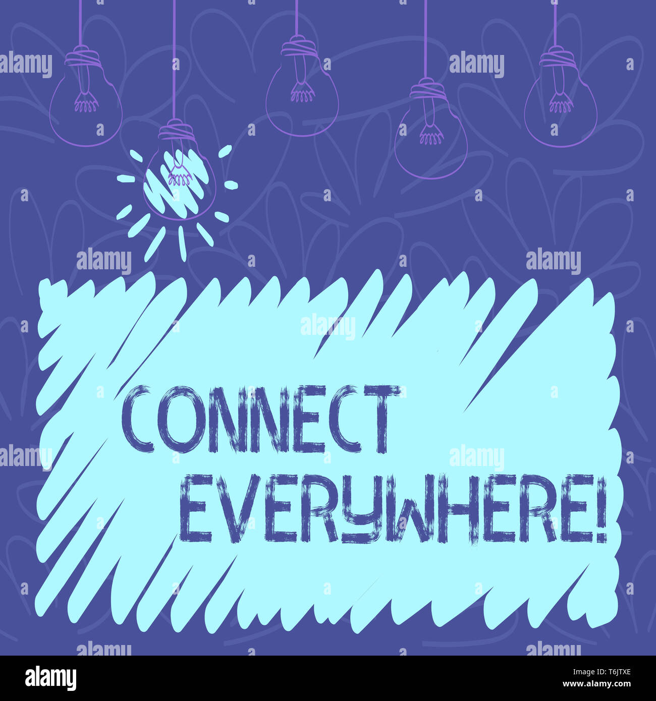Conceptual hand writing showing Connect Everywhere. Concept meaning ...