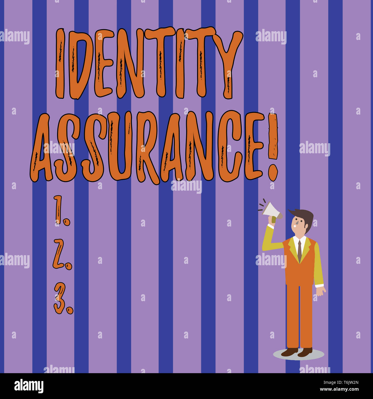 Writing note showing Identity Assurance. Business concept for degree of ...