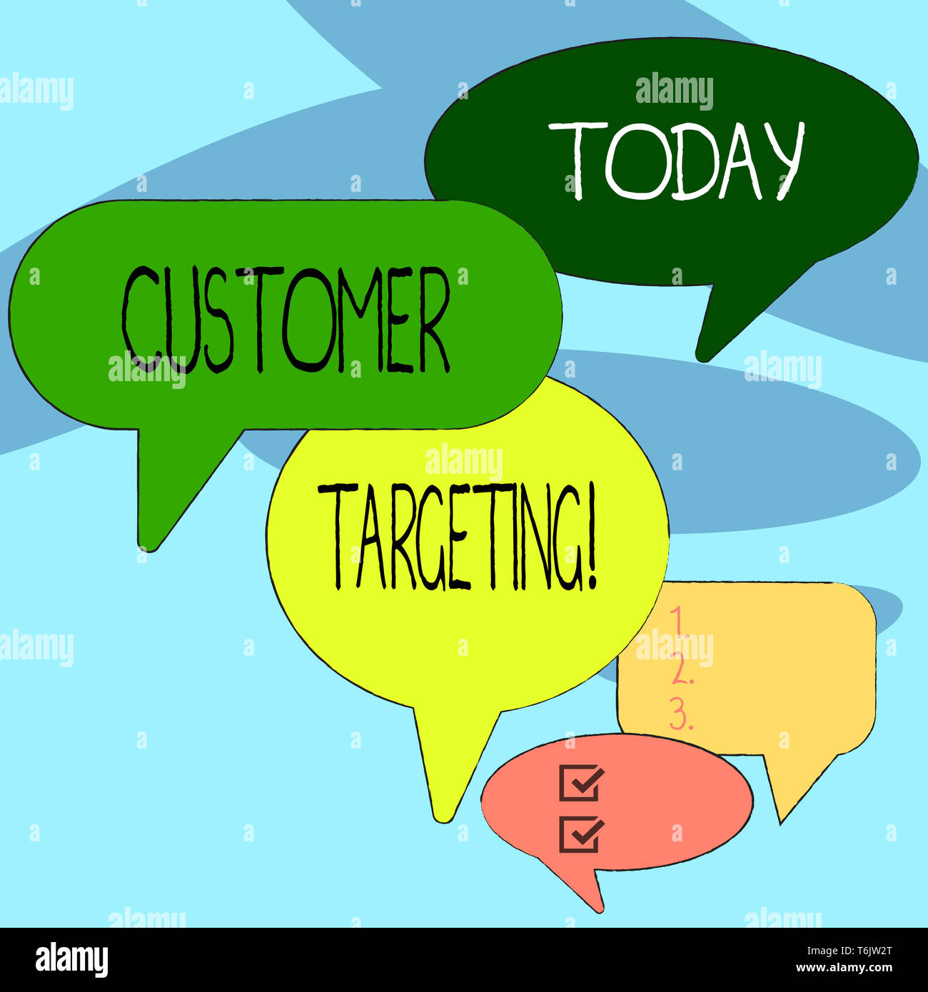 Handwriting Text Writing Customer Targeting Conceptual Photo Business Process That Defines