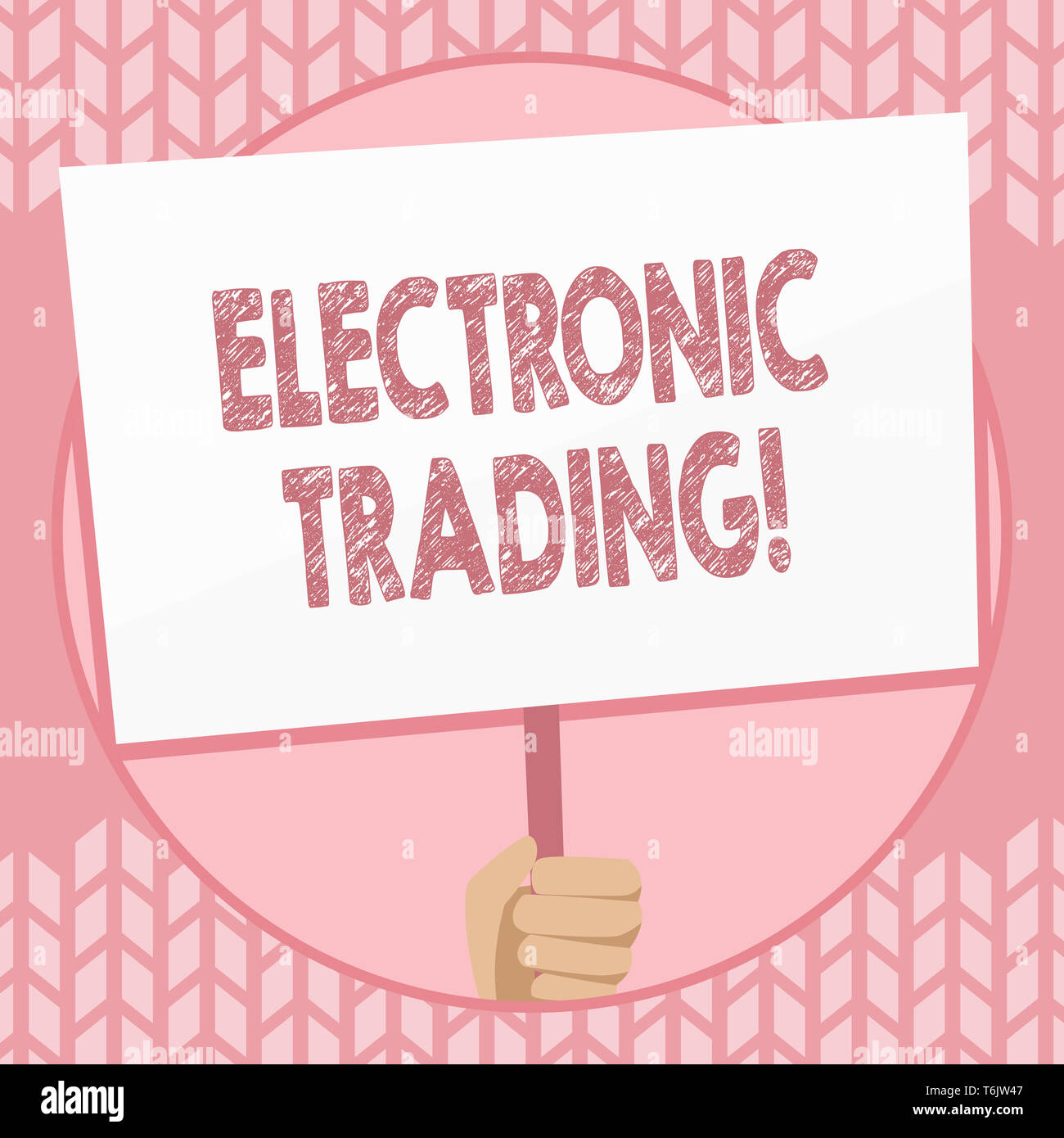 Writing note showing Electronic Trading. Business concept for method of ...