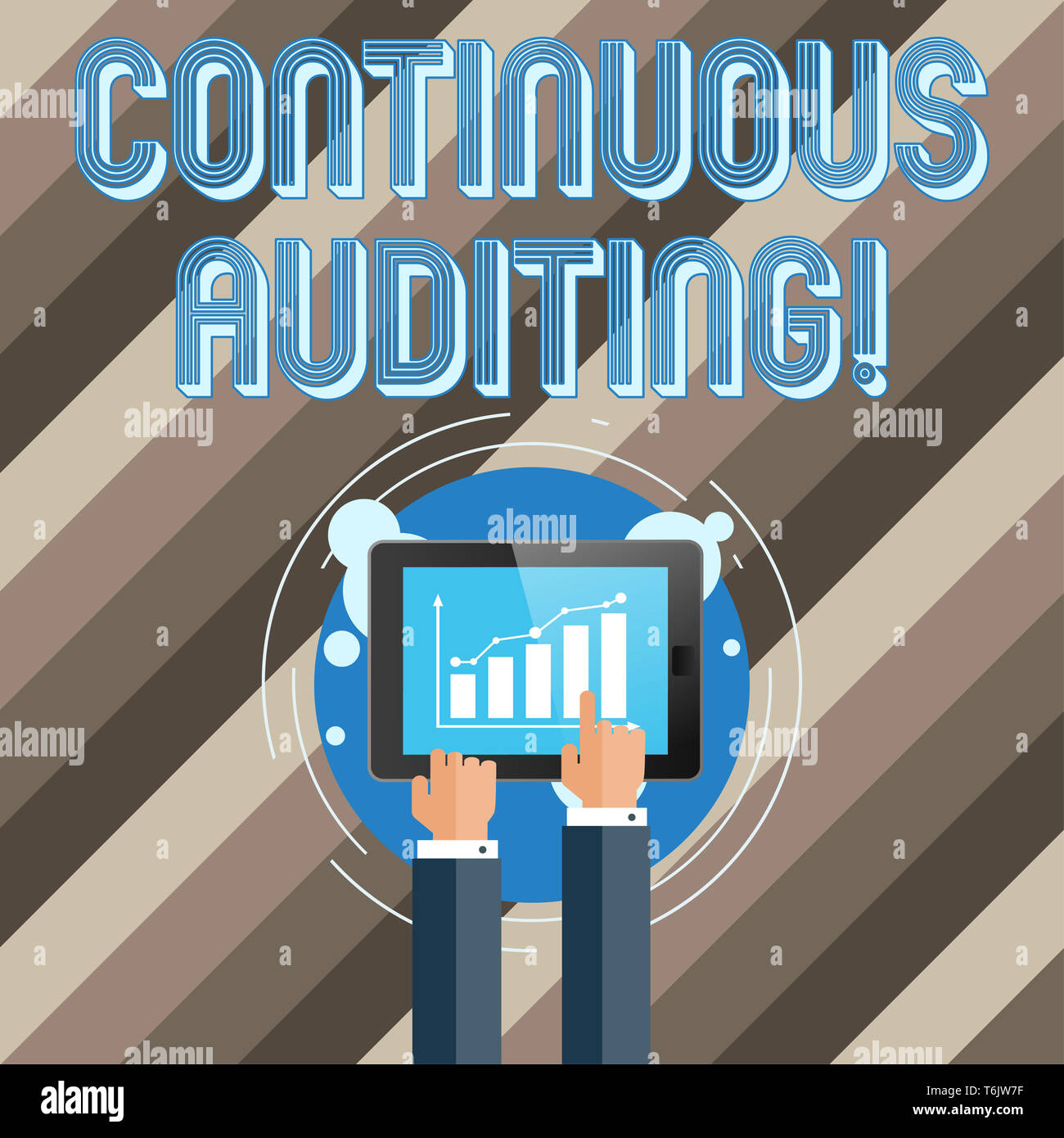 Text sign showing Continuous Auditing. Business photo text Internal ...