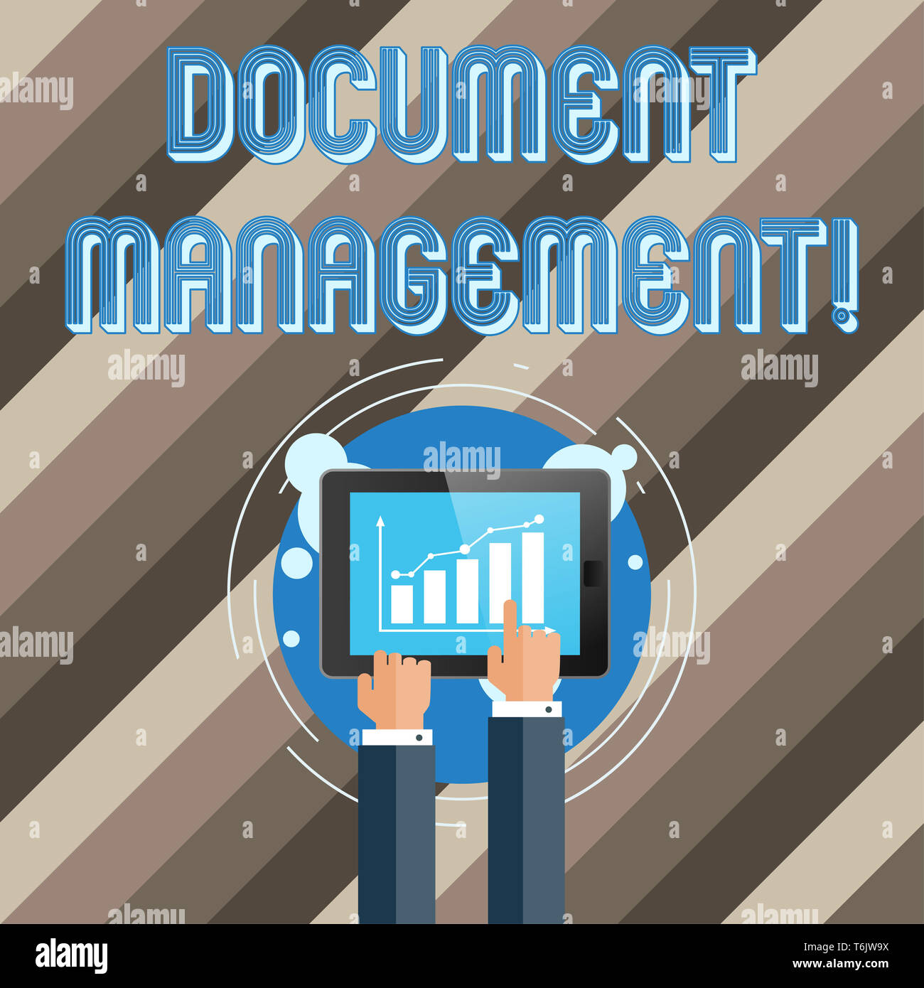 Text sign showing Document Management. Business photo text Computerized ...