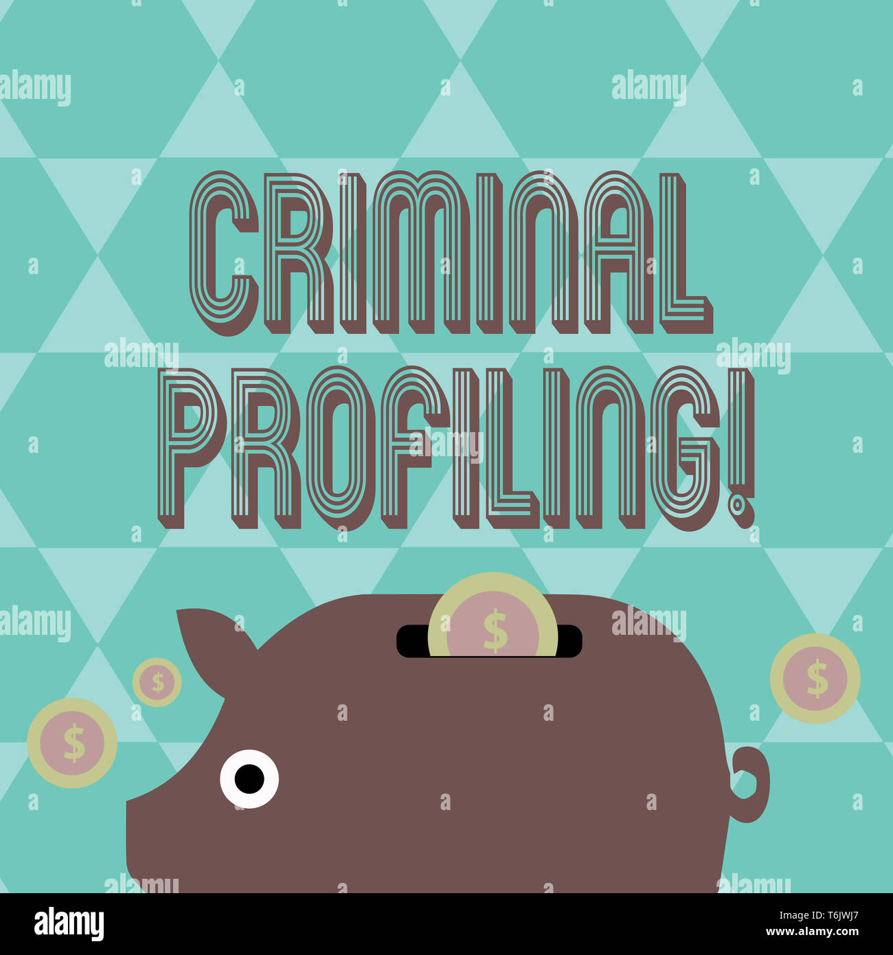 Writing note showing Criminal Profiling. Business concept for Develop ...
