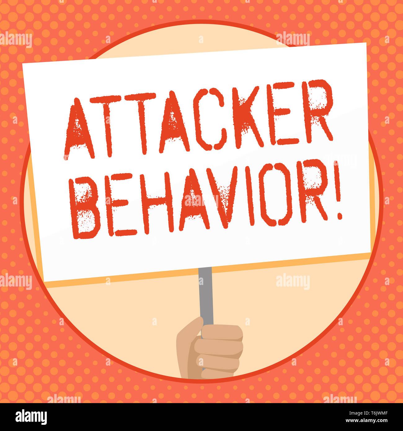Writing note showing Attacker Behavior. Business concept for analyze ...