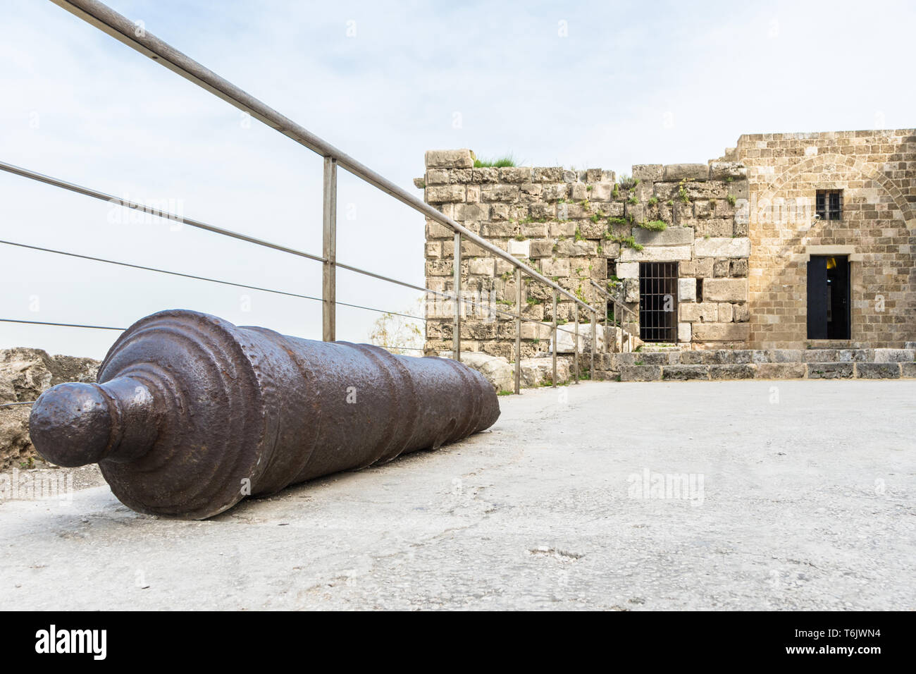 Old cannon at Byblos castle, Jbeil, Lebanon Stock Photo - Alamy