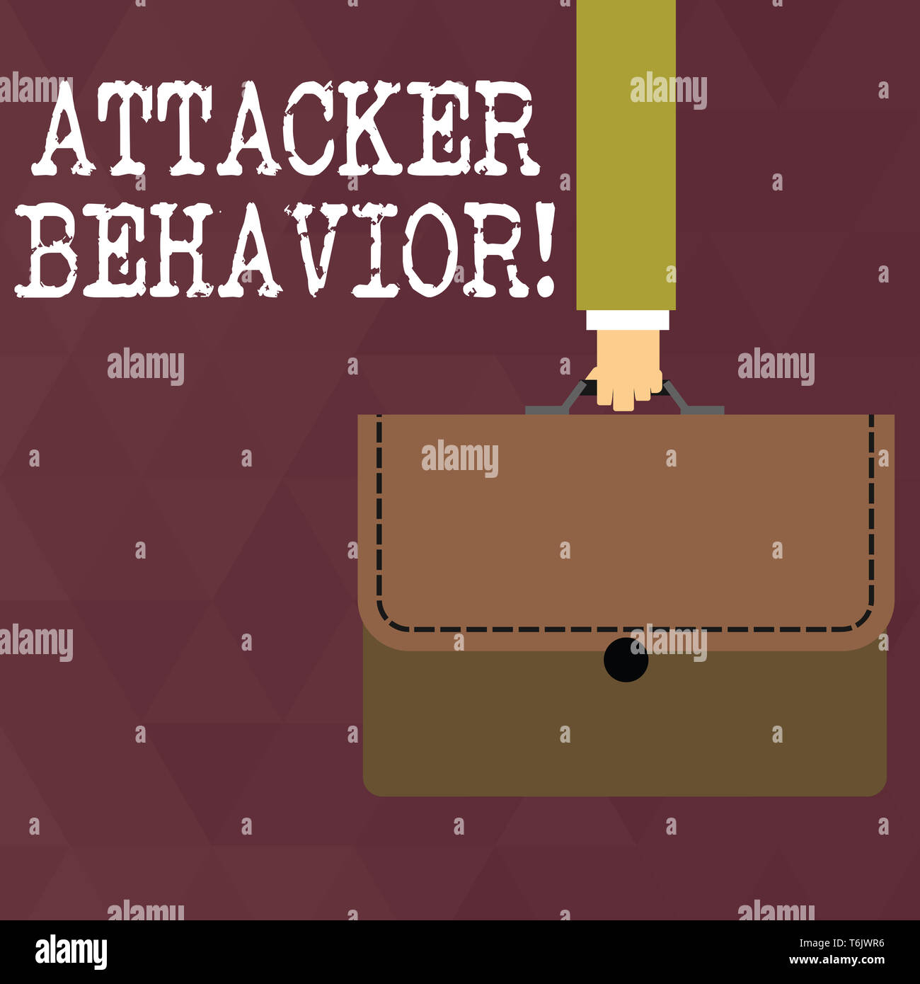 Writing note showing Attacker Behavior. Business concept for analyze ...