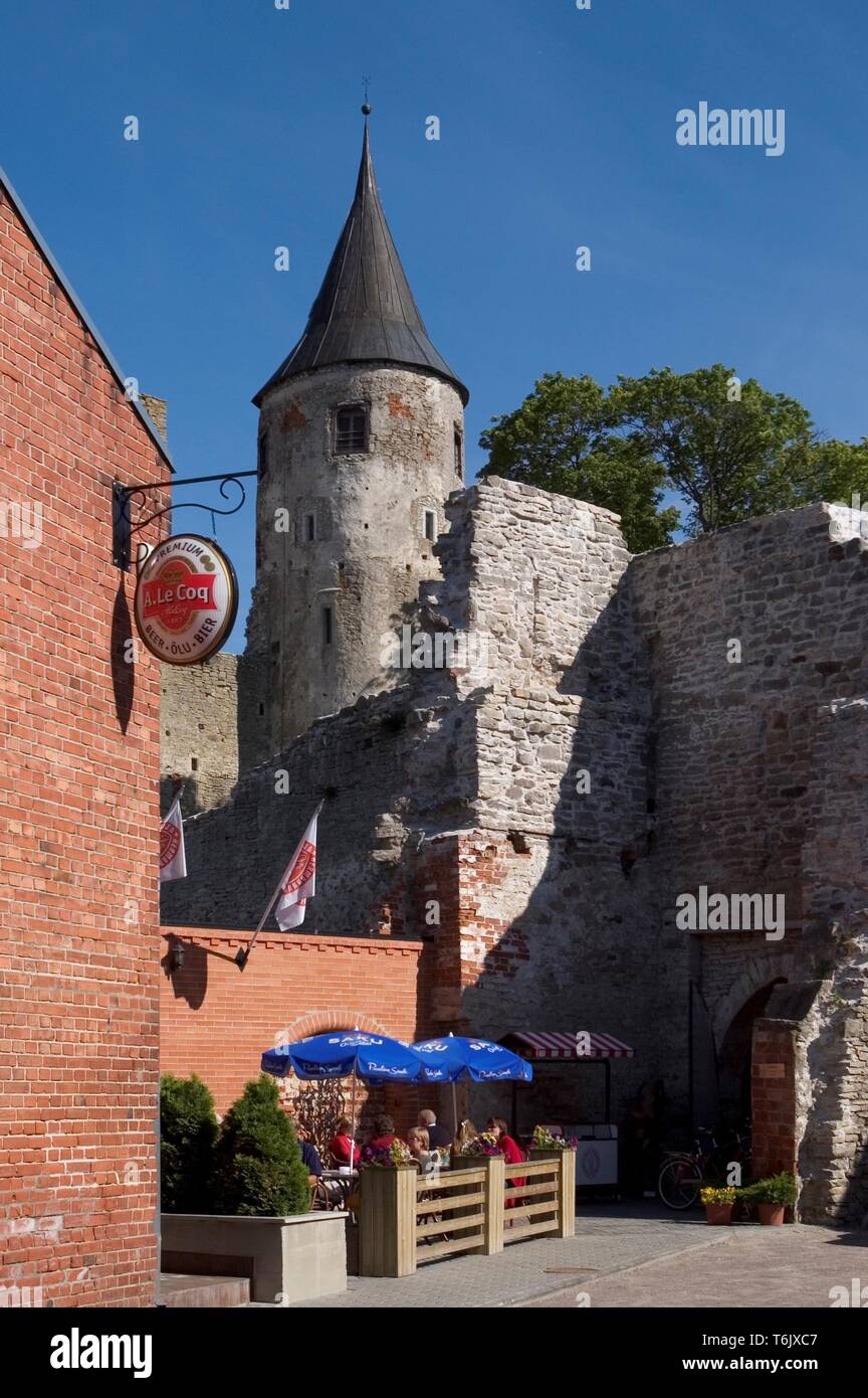 Haapsalu Castle Ruins Stock Photo - Alamy
