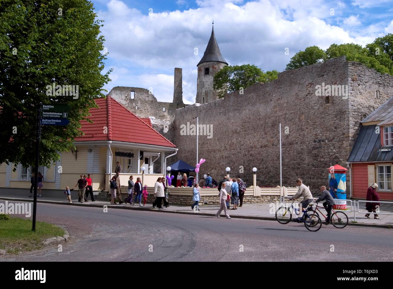 Haapsalu Castle Ruins Stock Photo - Alamy