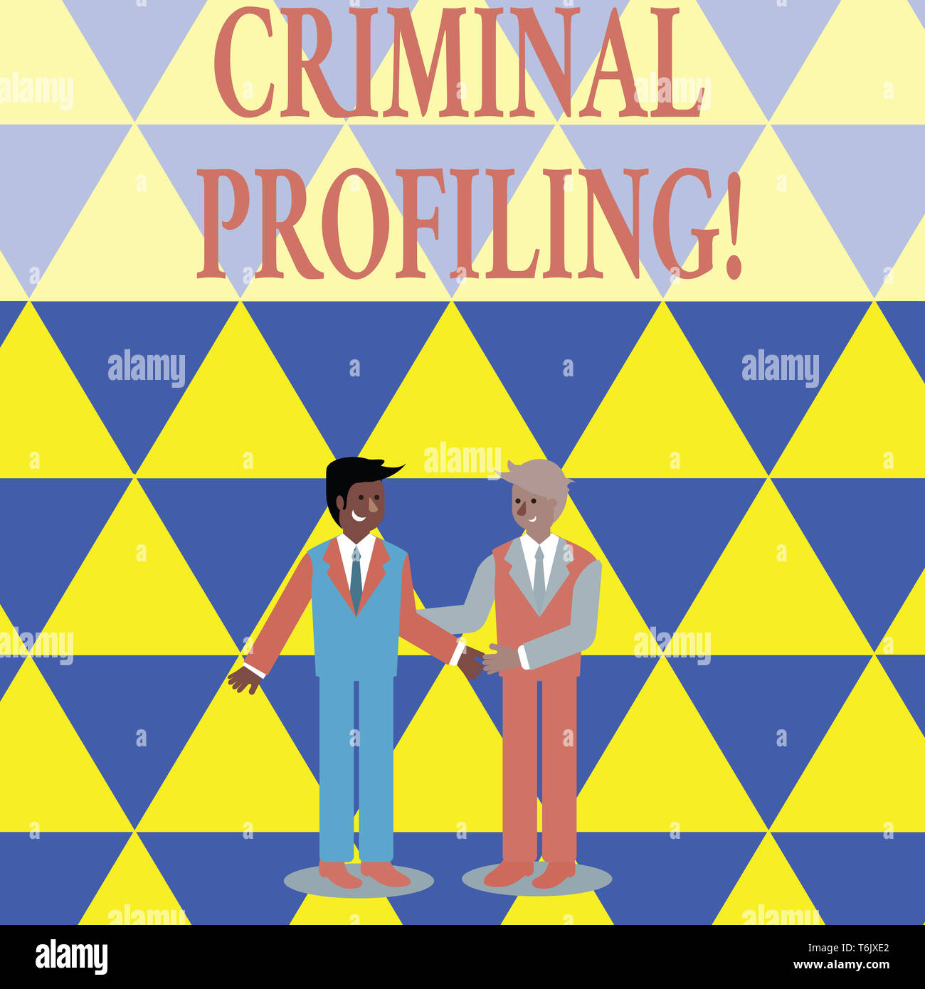 Text sign showing Criminal Profiling. Business photo showcasing Develop ...