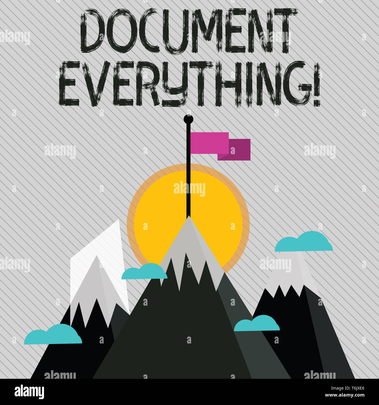 Text sign showing Document Everything. Business photo text computer ...