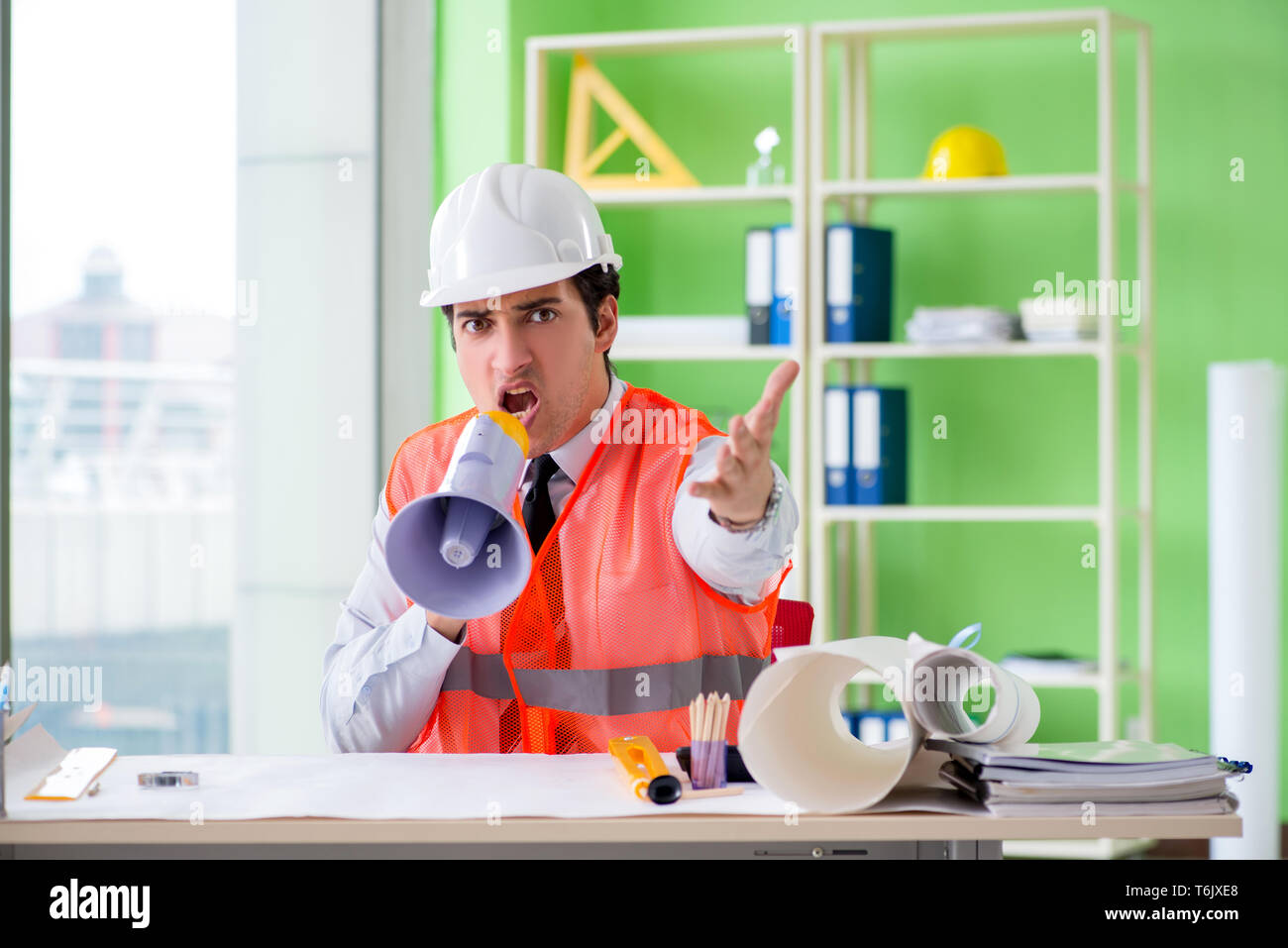 Draftsman sitting hi-res stock photography and images - Alamy