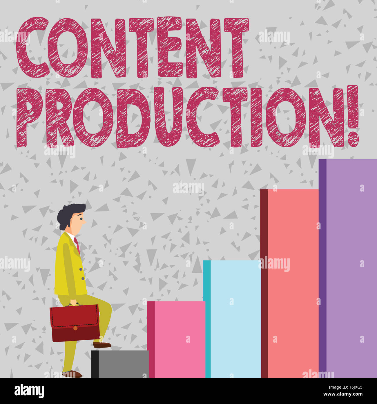 Handwriting text Content Production. Conceptual photo way of developing ...