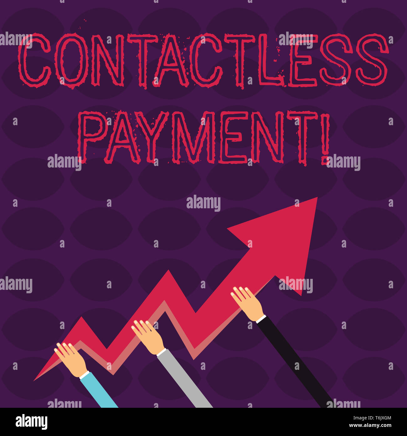 Handwriting text writing Contactless Payment. Conceptual photo use near ...