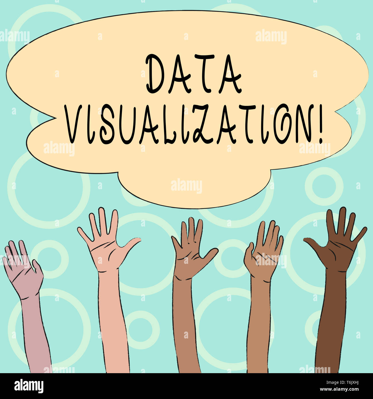 Conceptual hand writing showing Data Visualization. Concept meaning ...