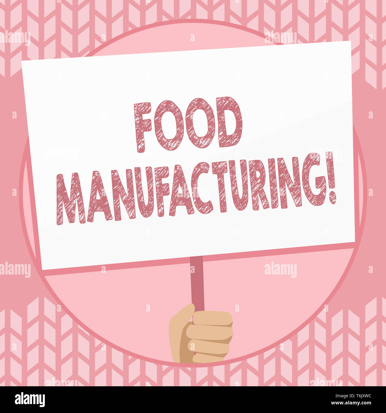 Writing note showing Food Manufacturing. Business concept for ...