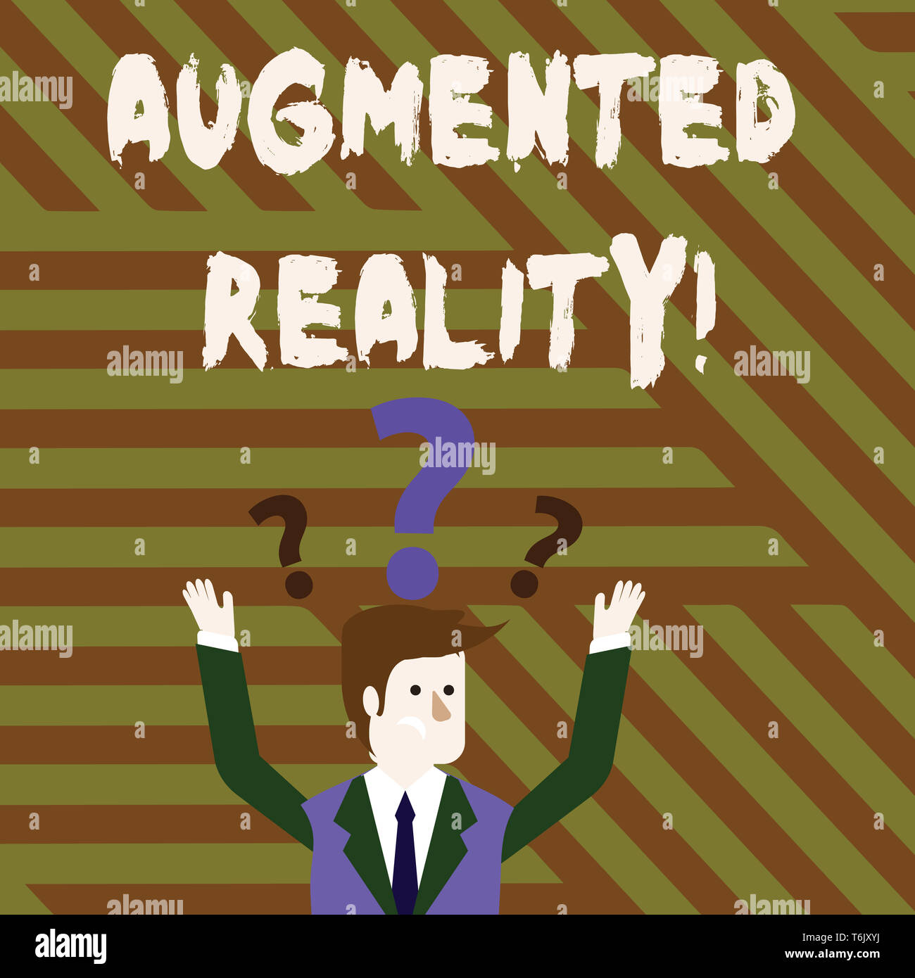 Conceptual hand writing showing Augmented Reality. Concept meaning ...