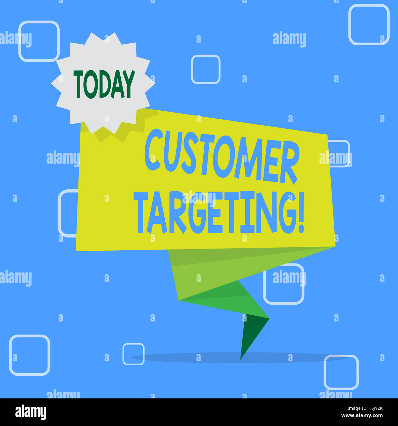 Handwriting Text Customer Targeting Conceptual Photo Business Process That Defines Which