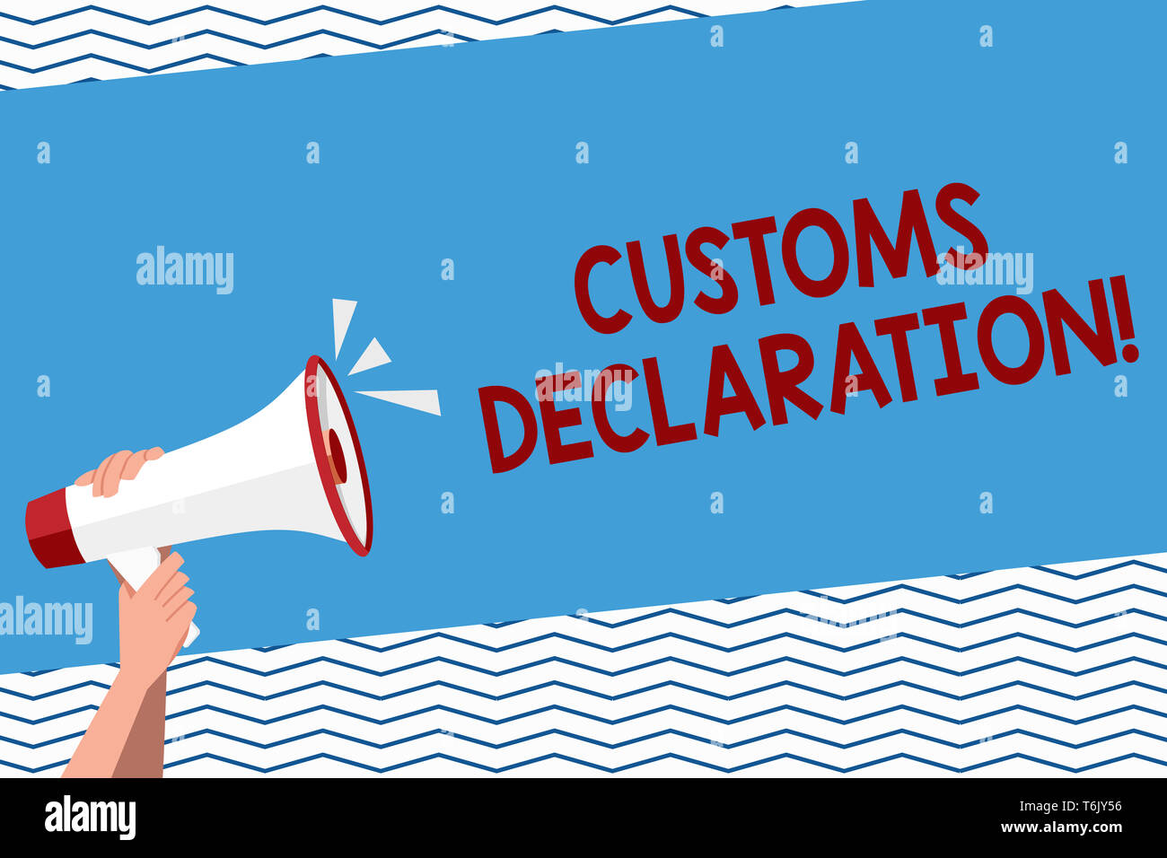 Conceptual hand writing showing Customs Declaration. Concept meaning ...