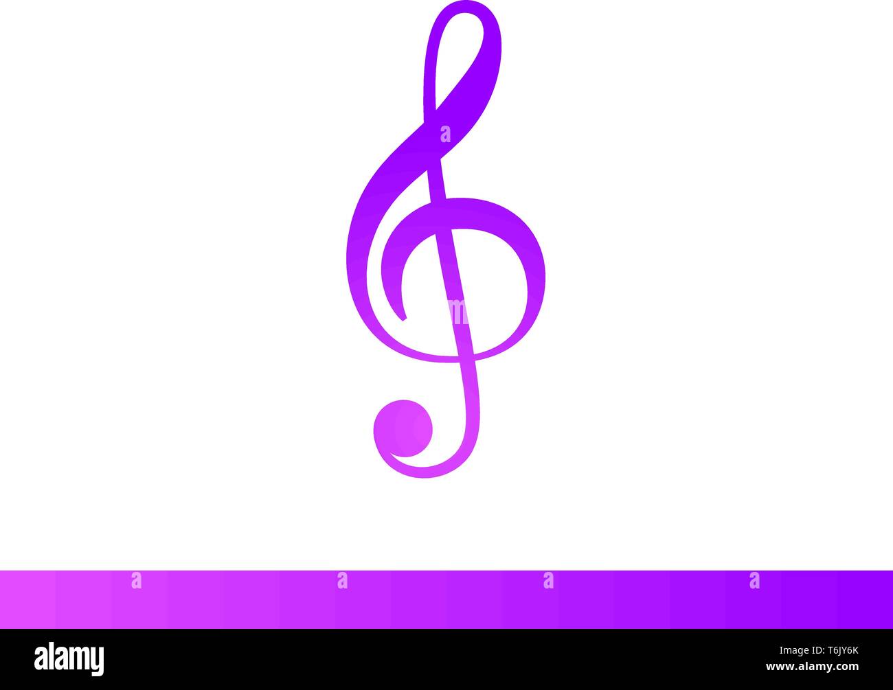 Treble g clef hi-res stock photography and images - Alamy