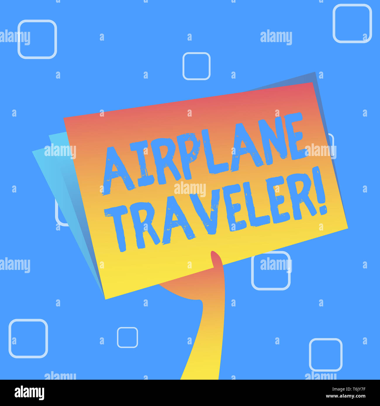 Handwriting text Airplane Traveler. Conceptual photo the action or ...