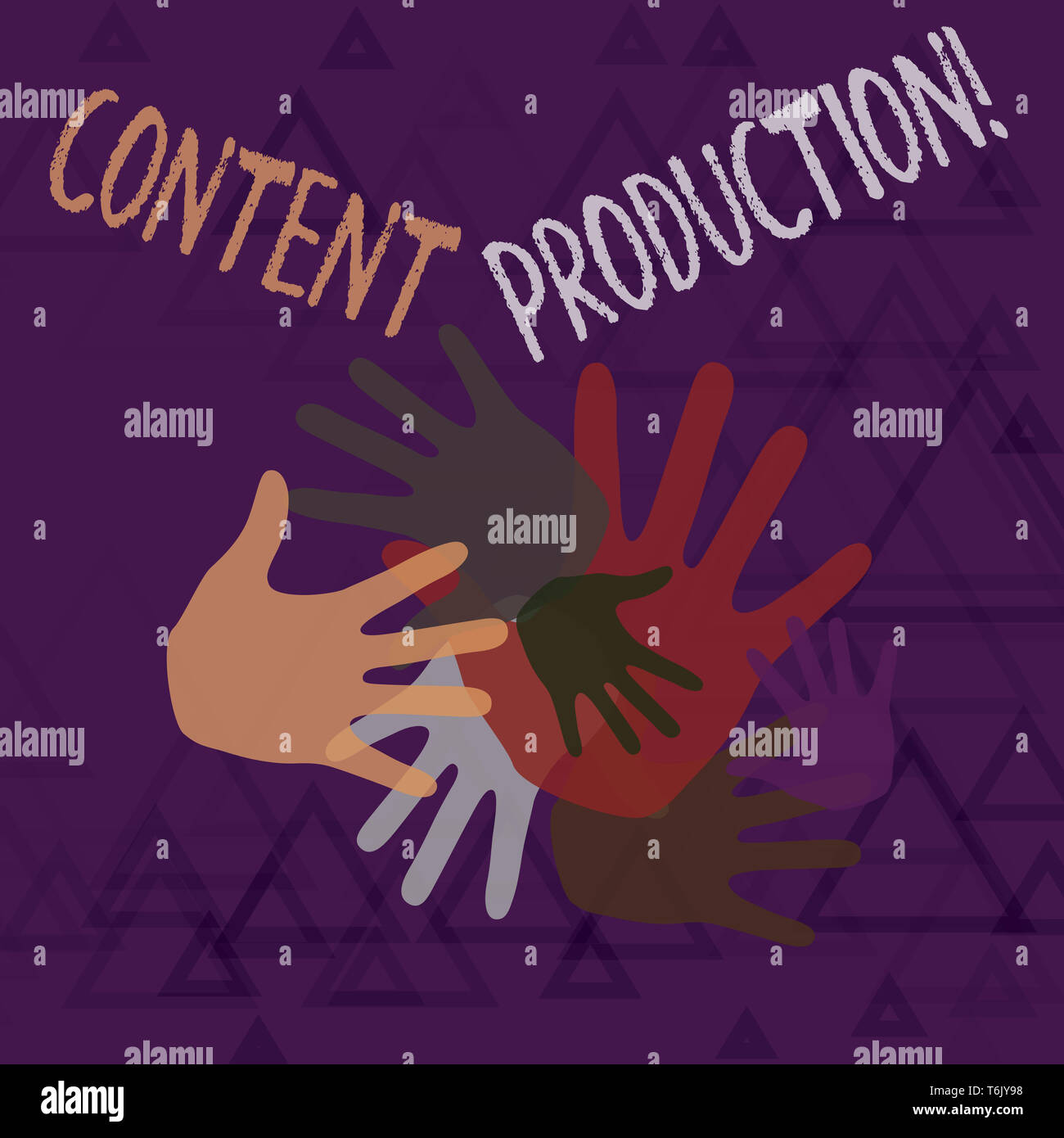 Text Sign Showing Content Production Business Photo Text Way Of Developing And Creating Visual