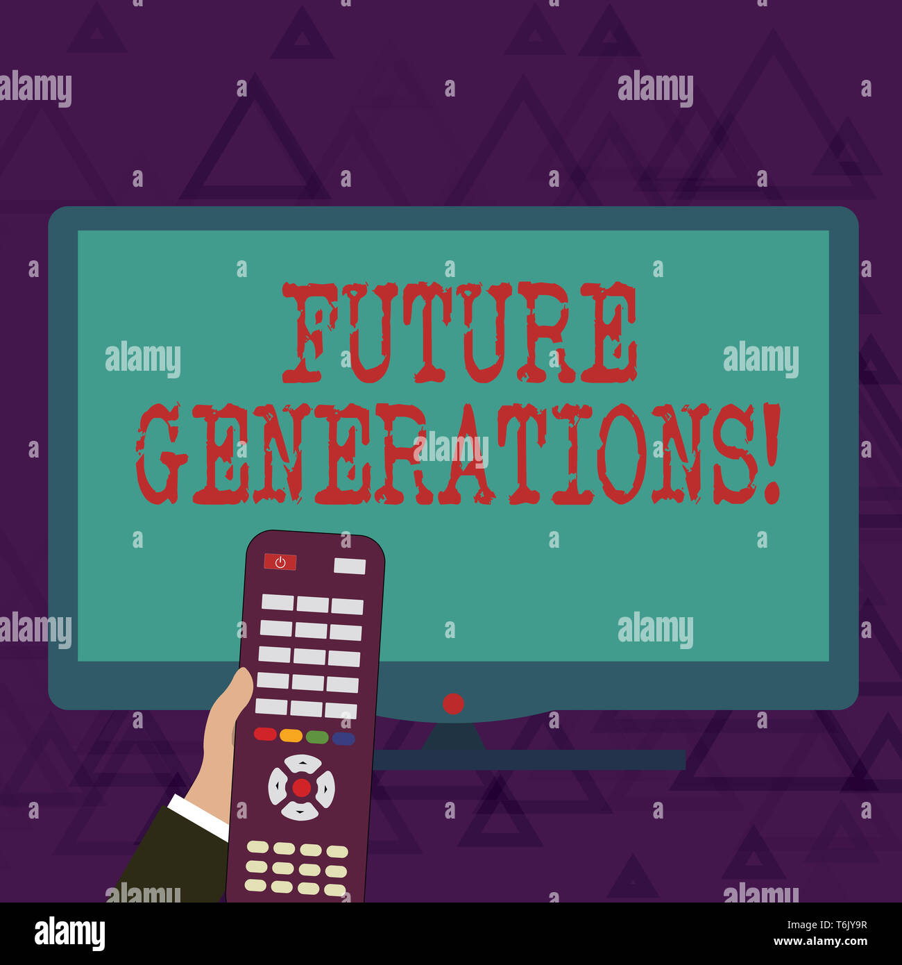 Writing note showing Future Generations. Business concept for ...