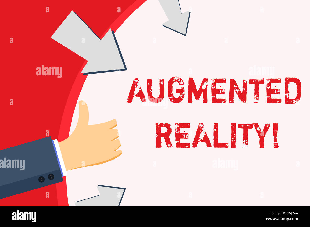 Handwriting text Augmented Reality. Conceptual photo interactive ...