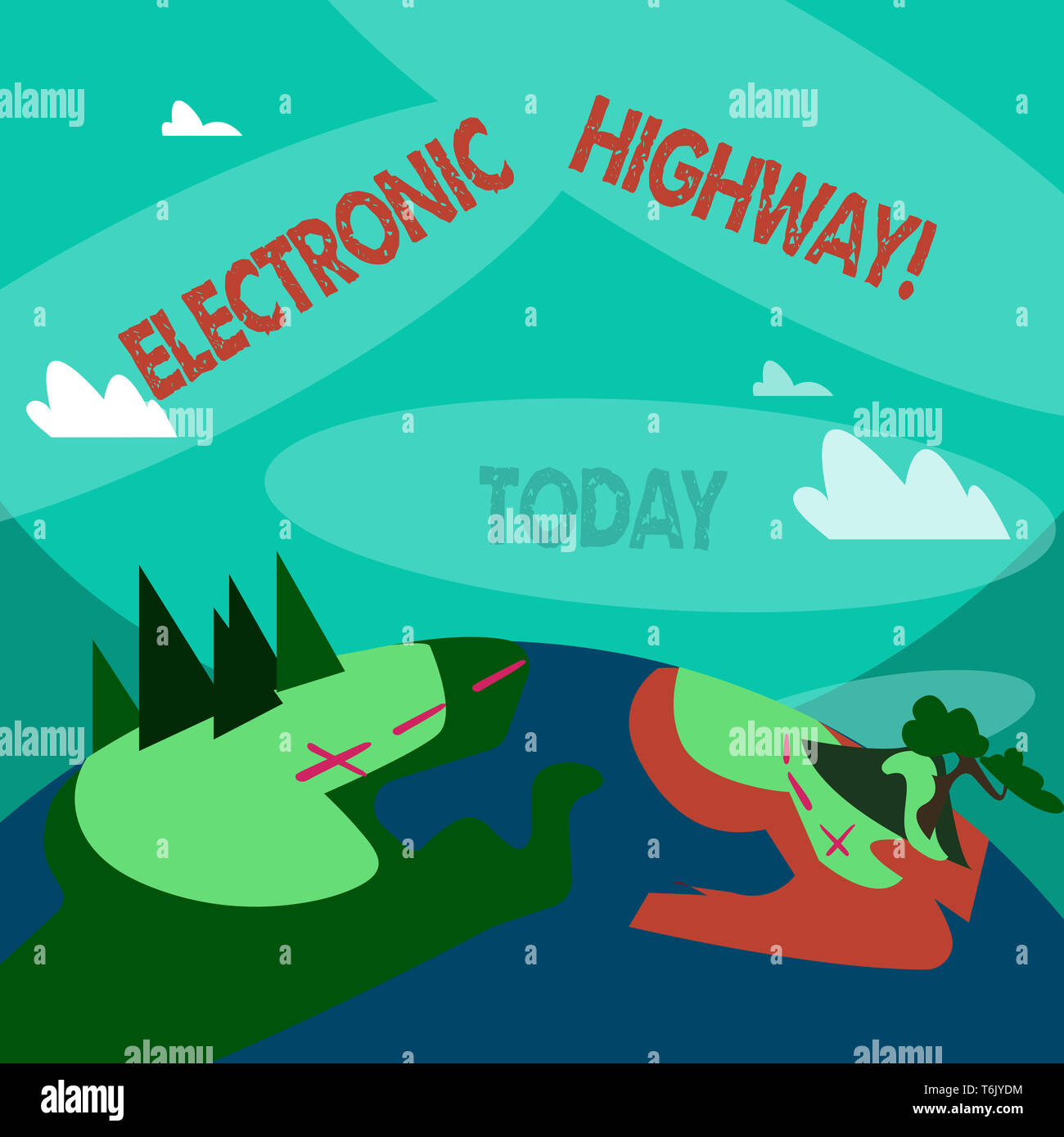 Word writing text Electronic Highway. Business photo showcasing Digital ...