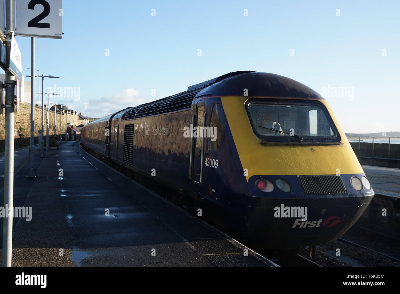 GWR Intercity 125 arriving at Penzance Station Stock Photo - Alamy
