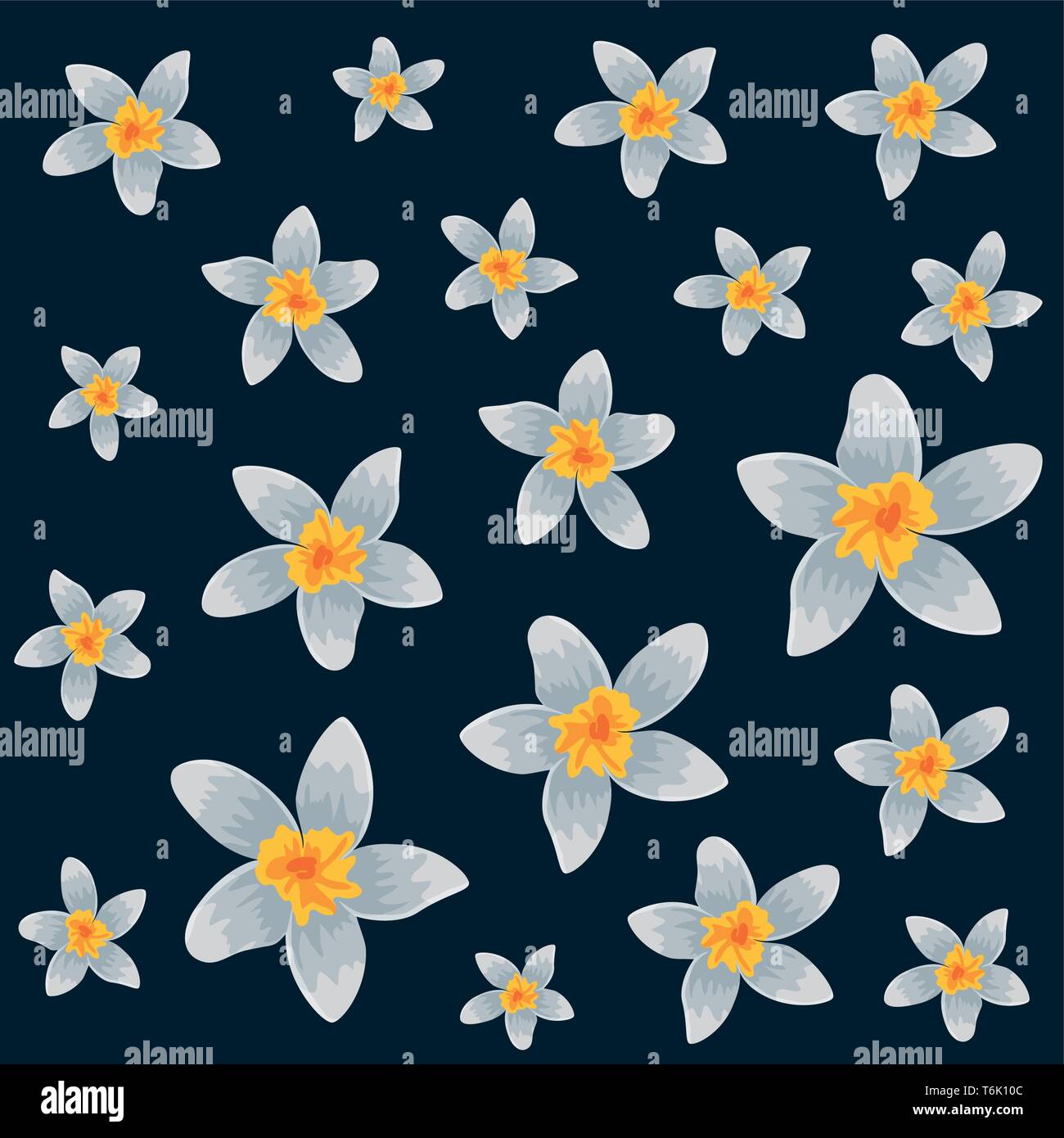 exotic tropical flowers pattern Stock Vector Image & Art - Alamy