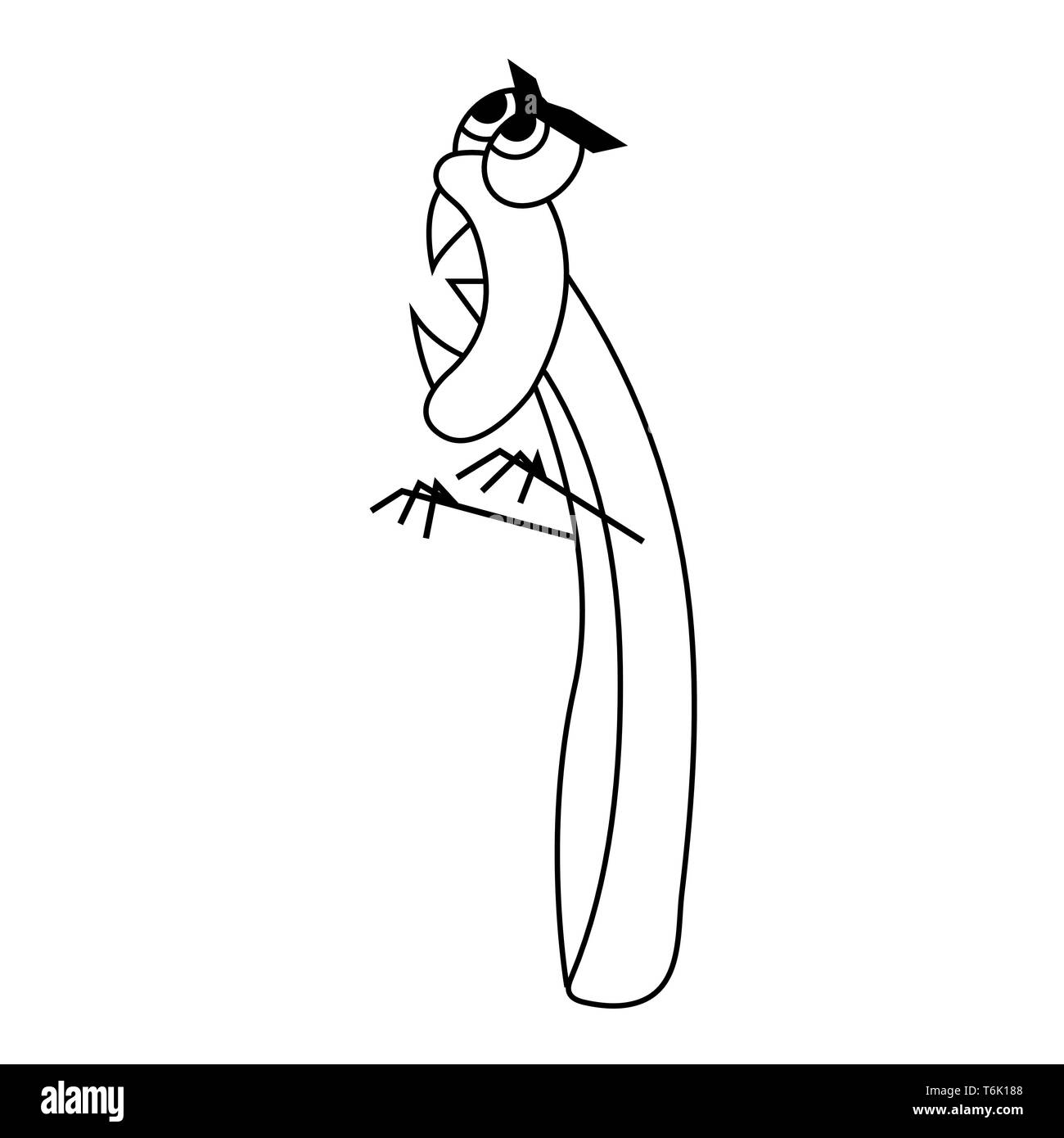 Angry razor outline. Isolated stock vector illustration Stock Vector ...