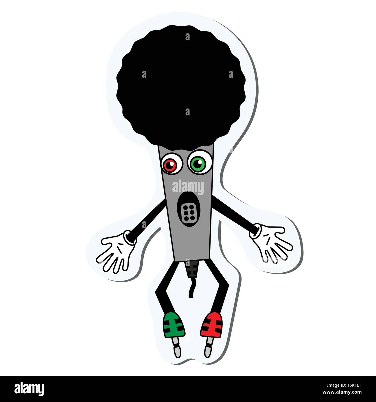 Microphone cartoon hi-res stock photography and images - Alamy