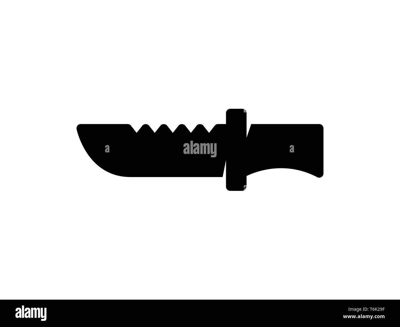 bayonet solid icon. Element of bayonet icon for mobile concept and web ...