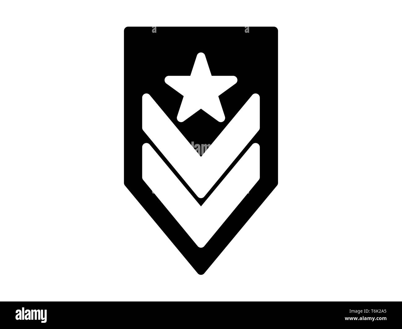 Brigadier general insignia Black and White Stock Photos & Images - Alamy
