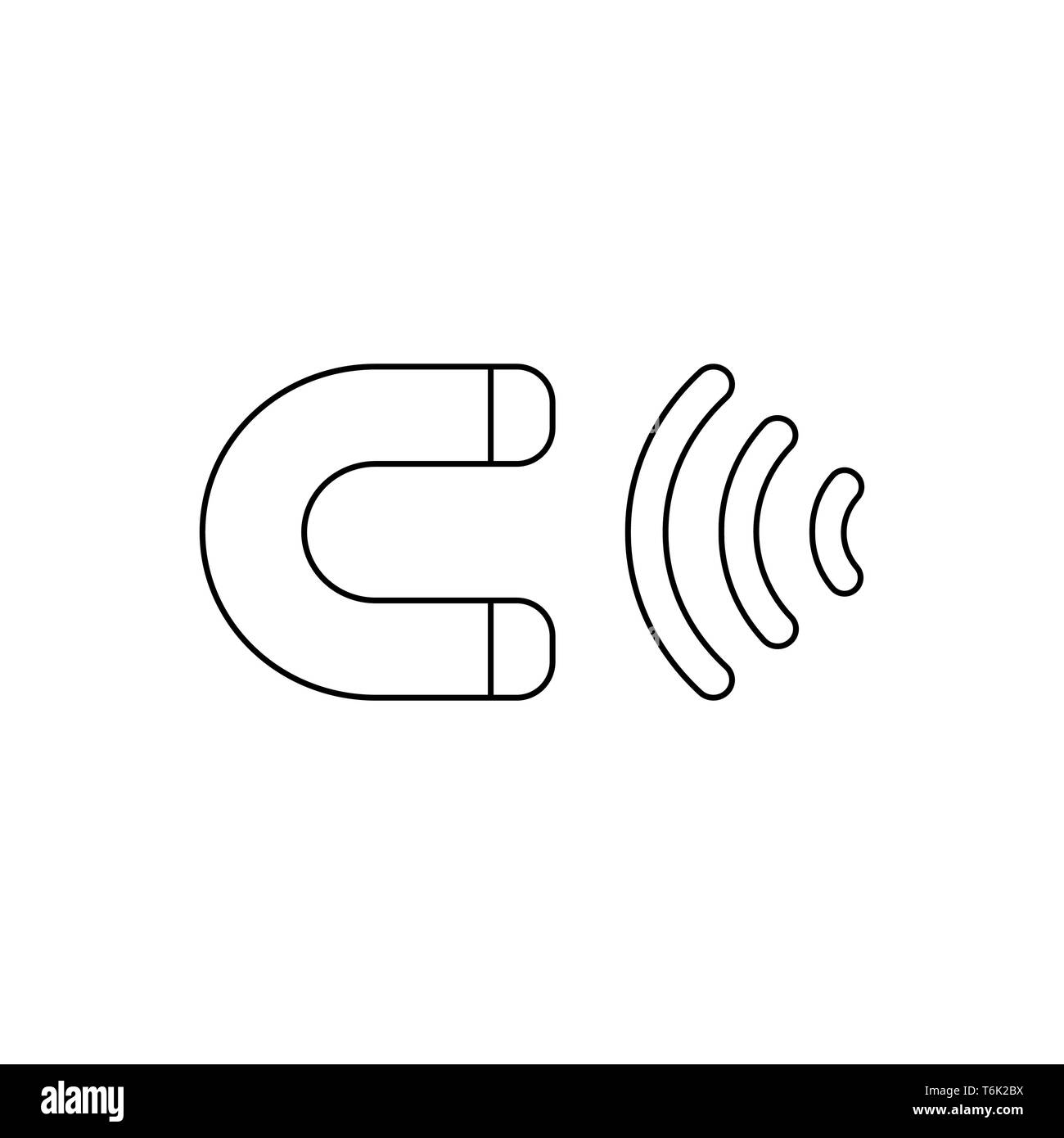 Magnetism and electromagnetism Black and White Stock Photos & Images ...