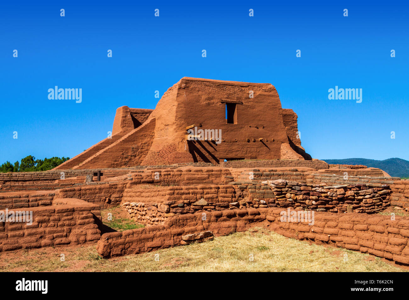 The Pueblo Church at Pecos National Park, New Mexico Stock Photo - Alamy