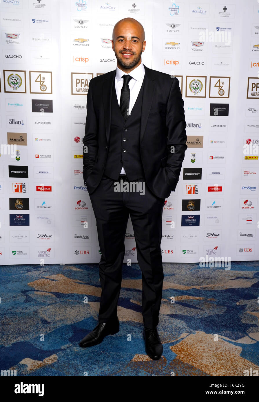 Middlesbrough goalkeeper Darren Randolph during the 2019 PFA Awards at ...